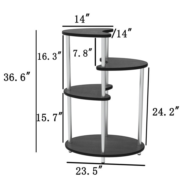 Latitude Run® 4-Tier Foldable Metal Plant Stand, Tall Iron Art Display ...
