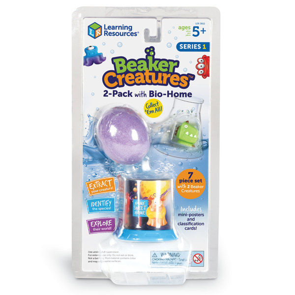 Learning Resources Beaker Creature 2 Pack with Bio-Home | Wayfair