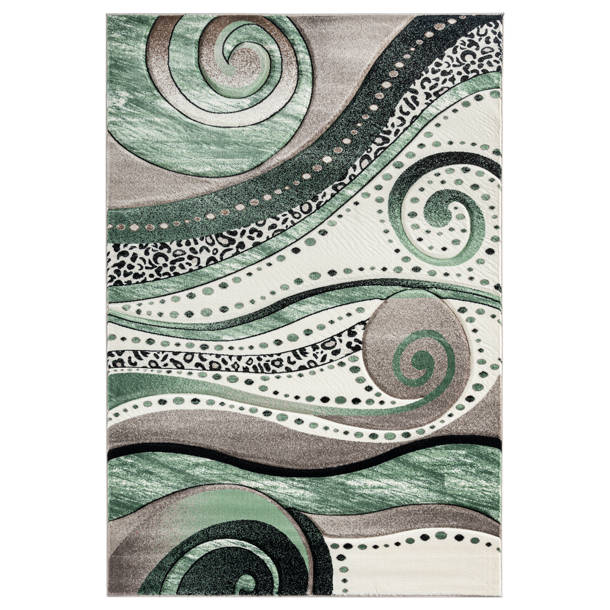Wrought Studio Nekizia Abstract Rug - Wayfair Canada