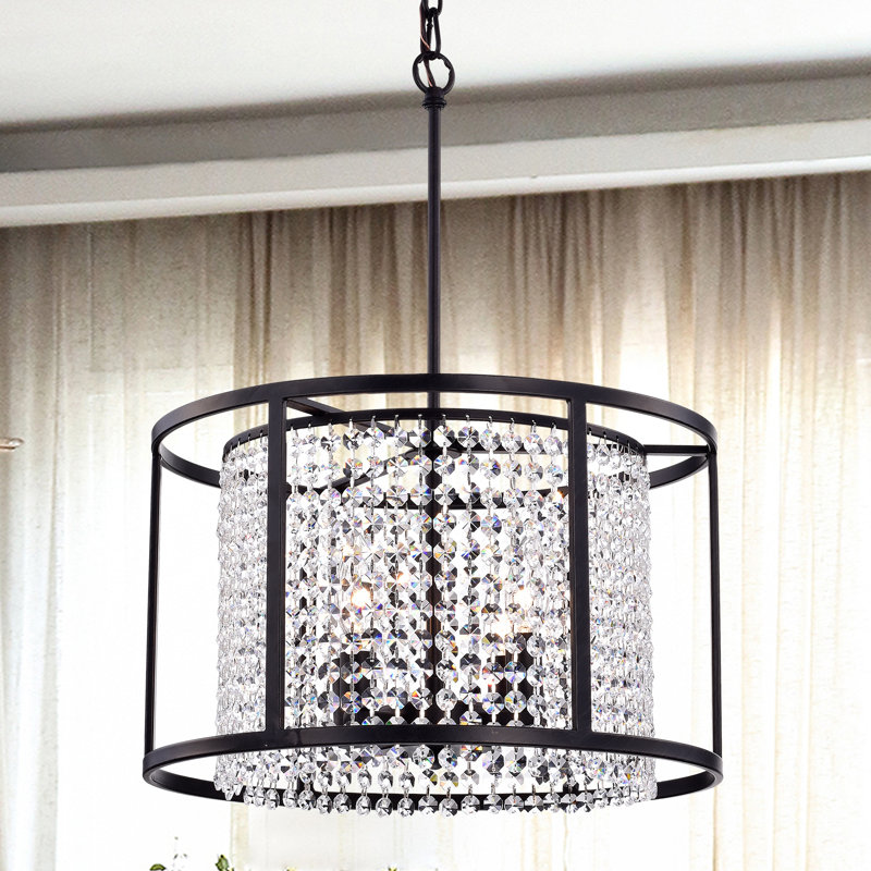 Everly Quinn 4 - Light Drum Chandelier & Reviews | Wayfair