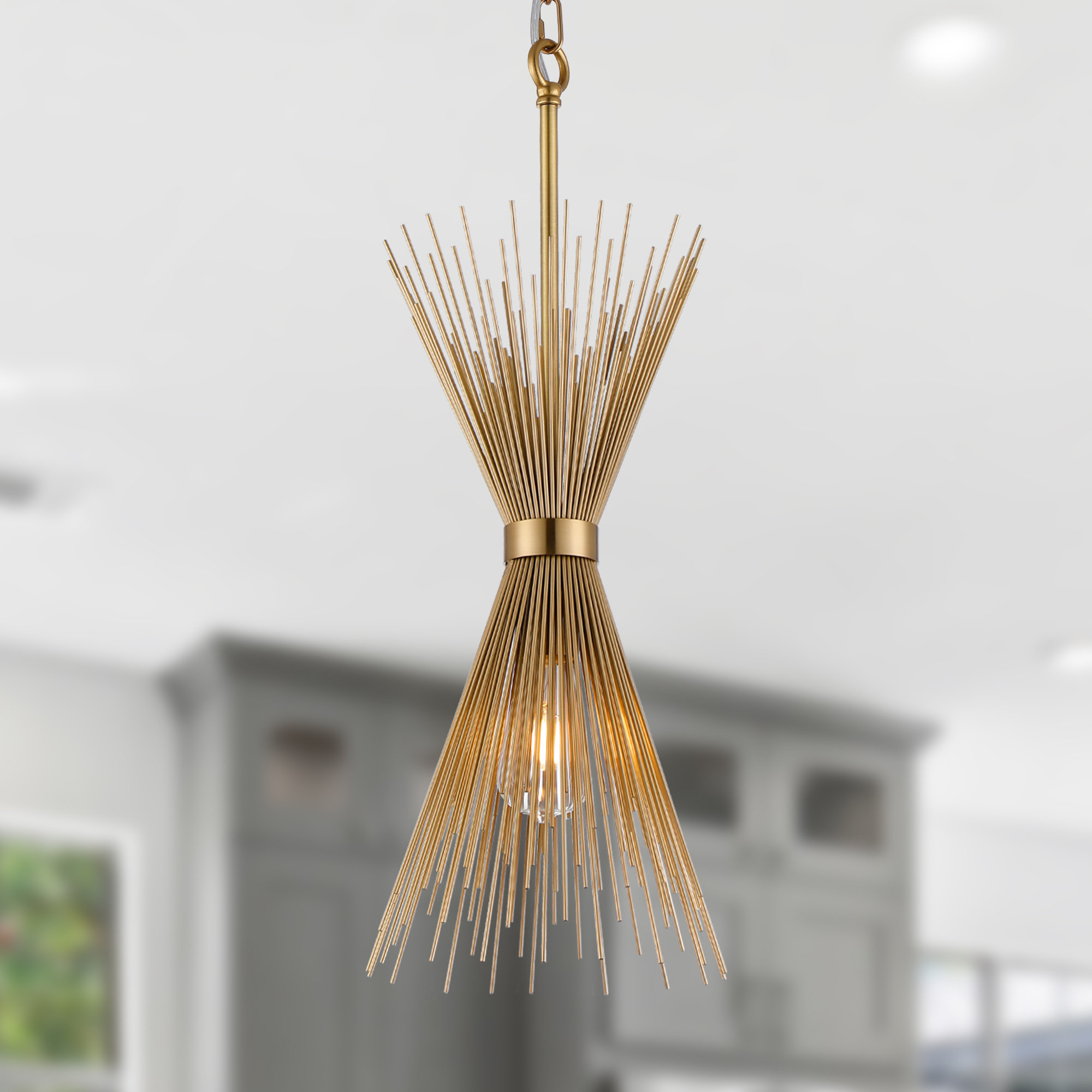 Wrought Studio™ 1- Light Sputnik Spike Pendant Lamp Unique / Statement ...