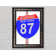 Bright Star Interstate 87 Sign - Single Picture Frame Print | Wayfair.co.uk