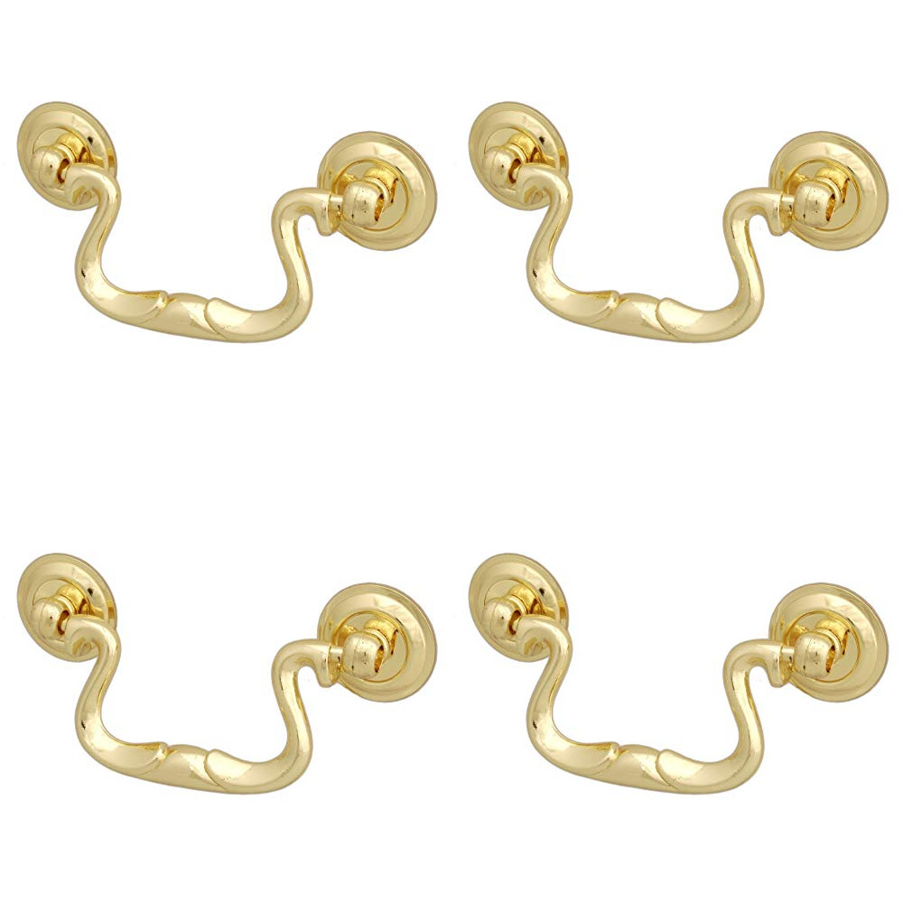 Hafele Polished Brass Finish Drop Pull Handle - Wayfair Canada