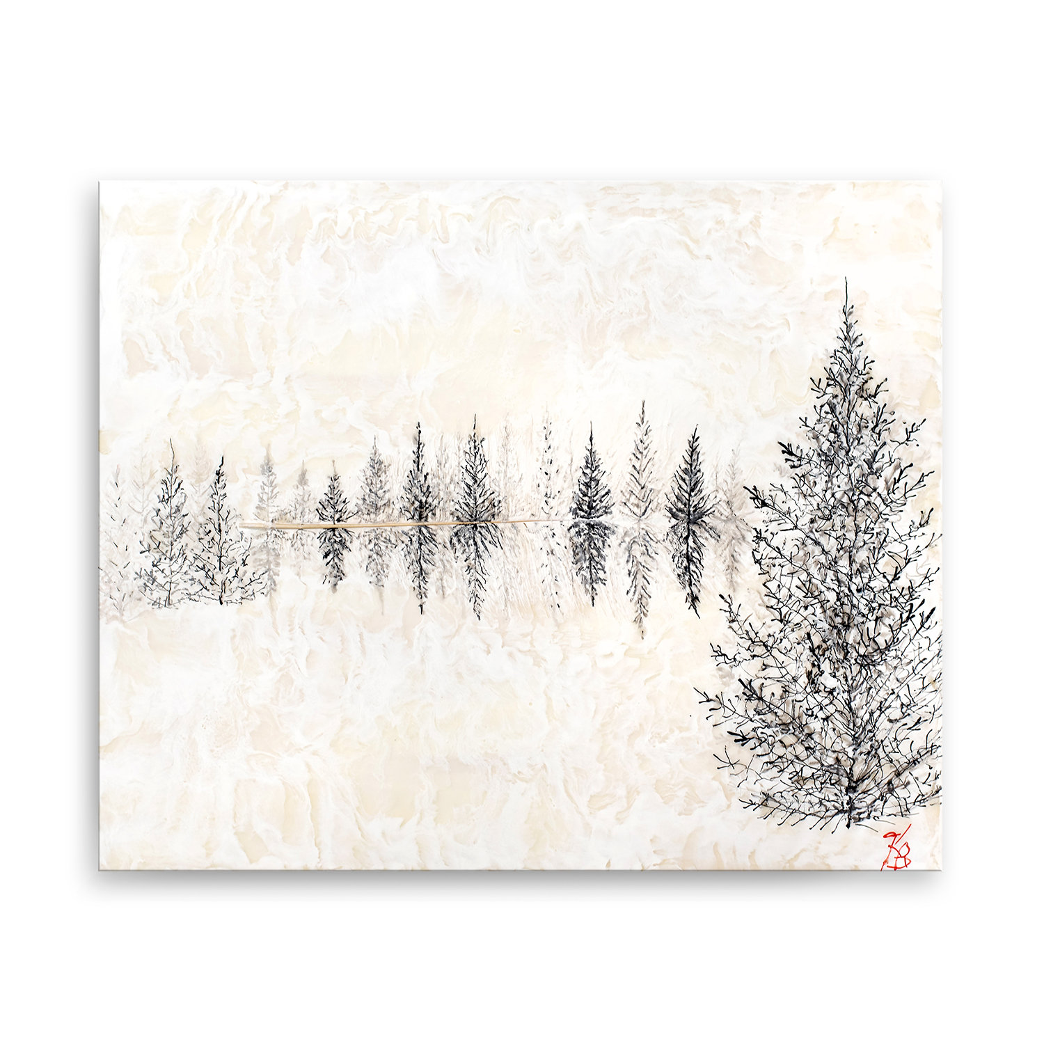 Millwood Pines Monoscape V by Karen Biery - Wrapped Canvas Painting ...