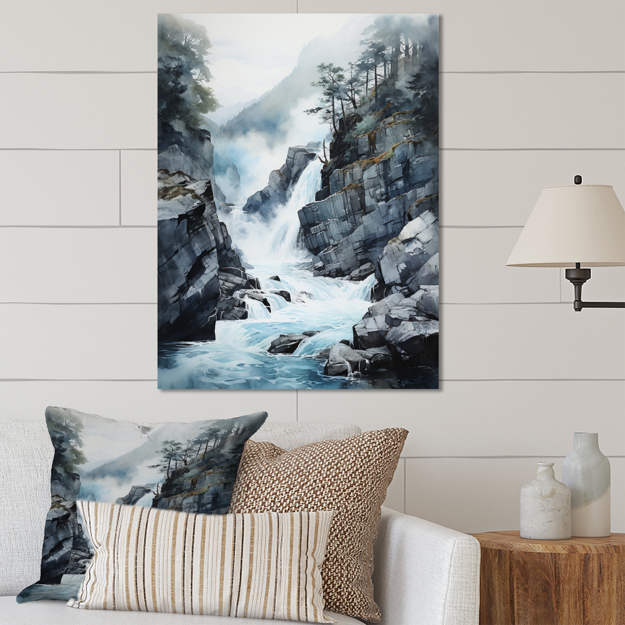Millwood Pines Waterfall Endless Waterfall Journey I - Landscapes Metal ...