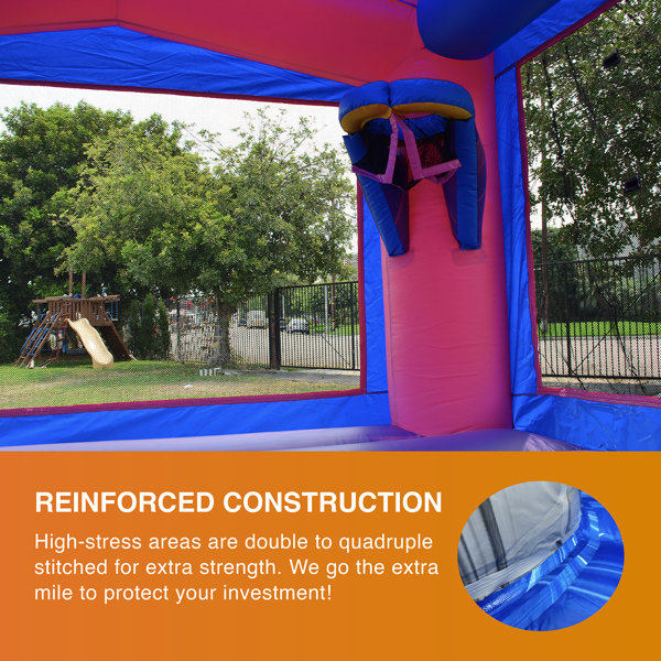 JumpOrange Princess Castle Commercial Grade Bounce House for Kids (with ...