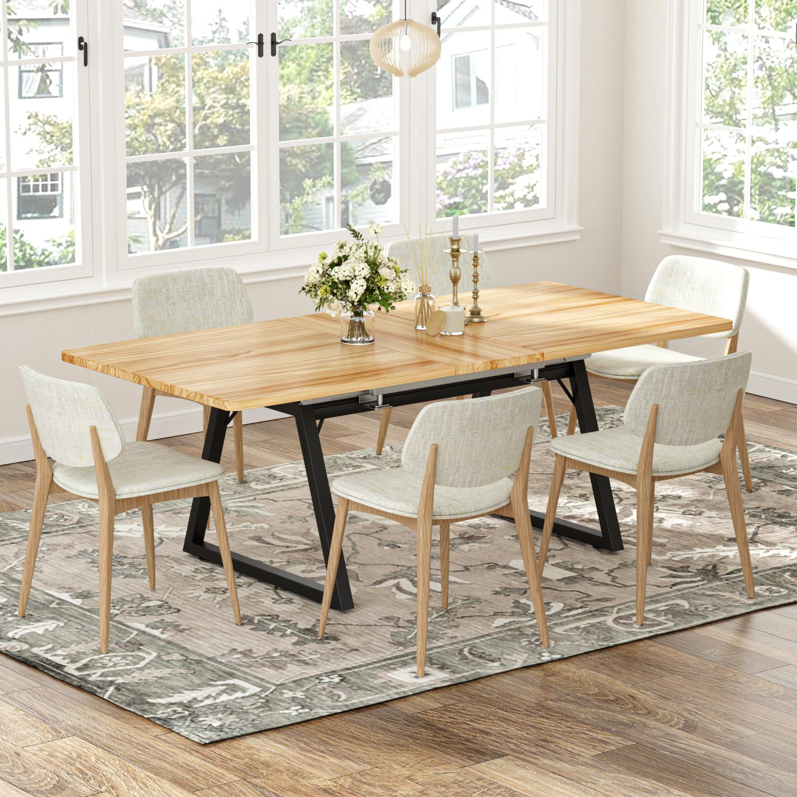 17 Stories Estefanie Rectangular 63'' L x 28'' W Dining Set | Wayfair