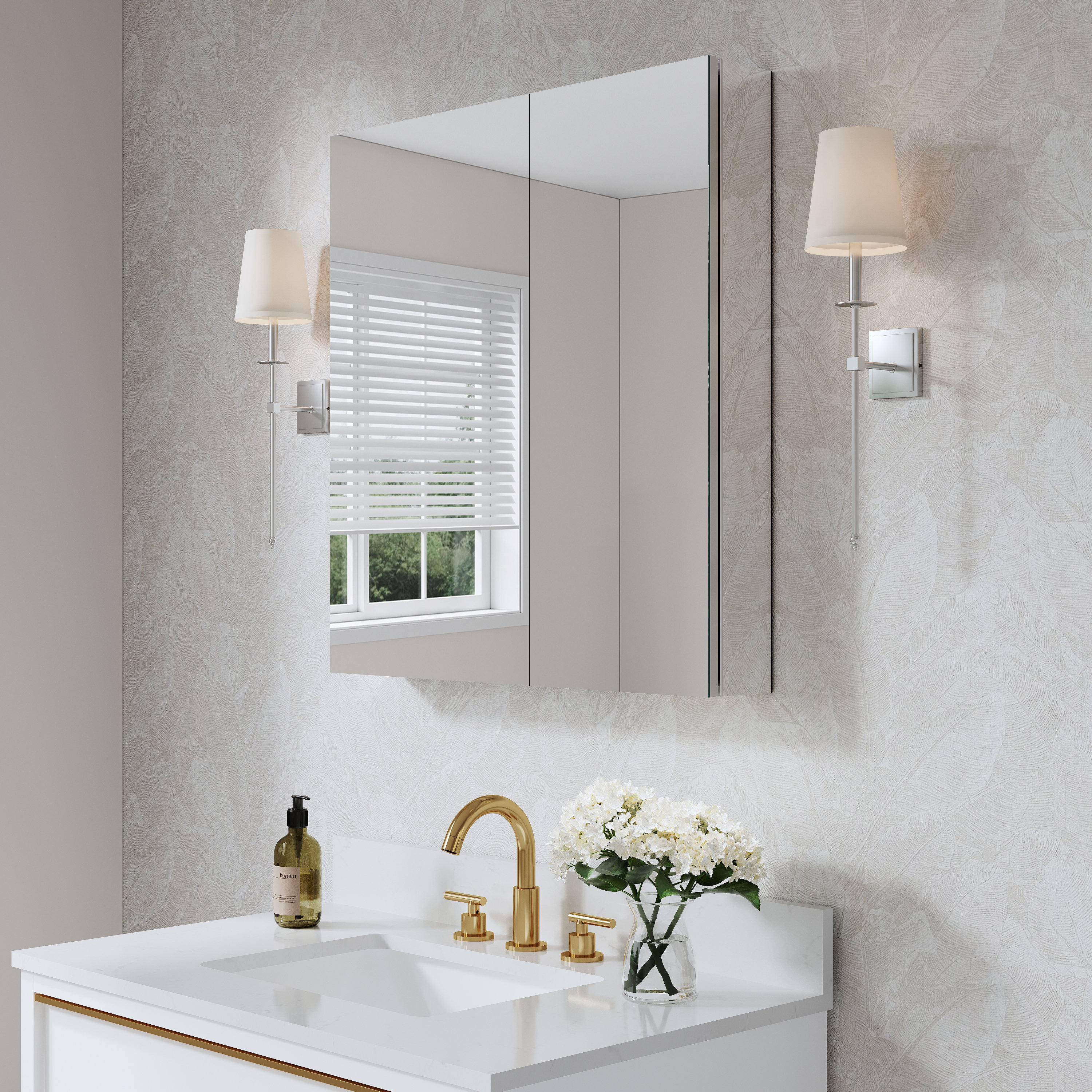 Latitude Run® 30''H Recessed Or Surface Wall Mount Bathroom Medicine ...