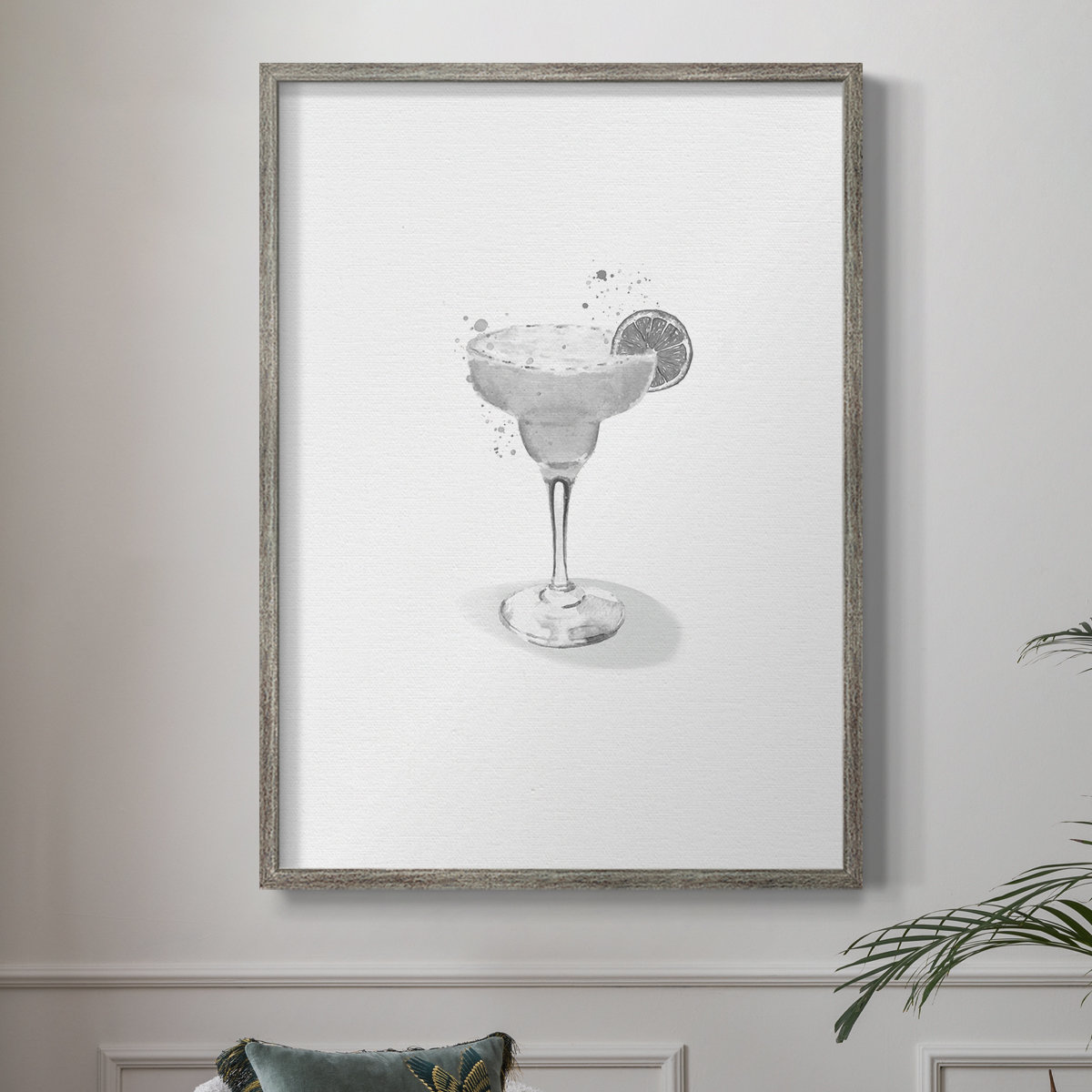 Red Barrel Studio® Dressed in White Margarita Framed Print - Solid Wood ...