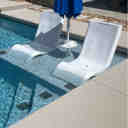 Step2 White Vero In-Water Pool Chair and Patio Lounger & Reviews | Wayfair