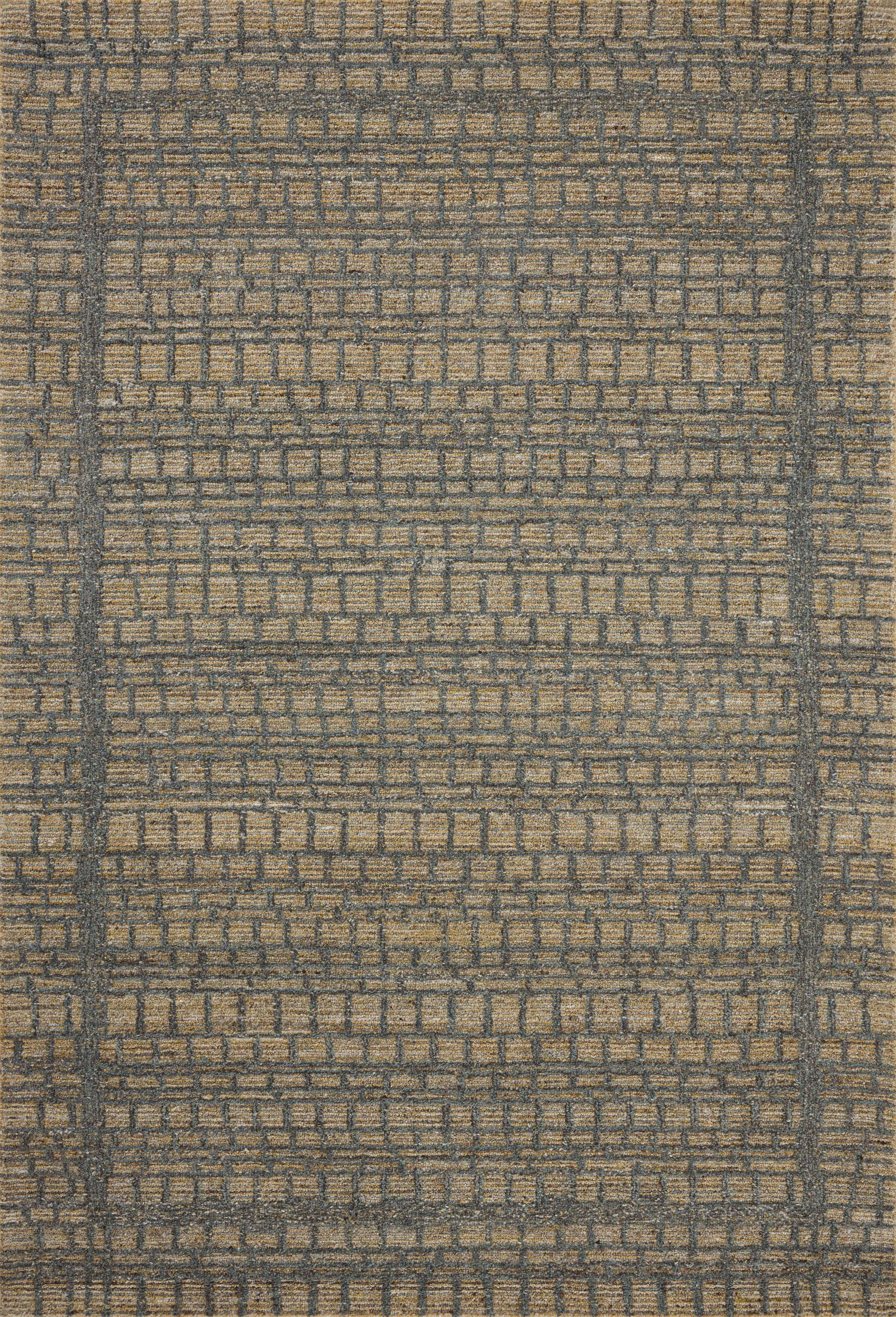 Union Rustic Loloi Laronde Wheat / Charcoal Area Rug | Wayfair