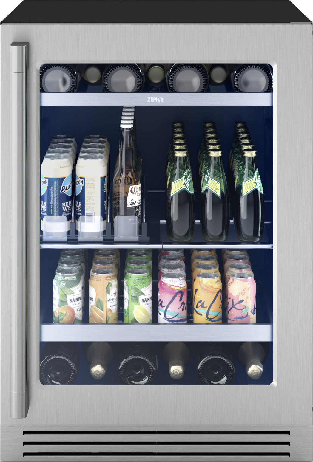 Zephyr Presrv Pro 24 In. 7-Bottle And 88-Can Single Zone Beverage ...