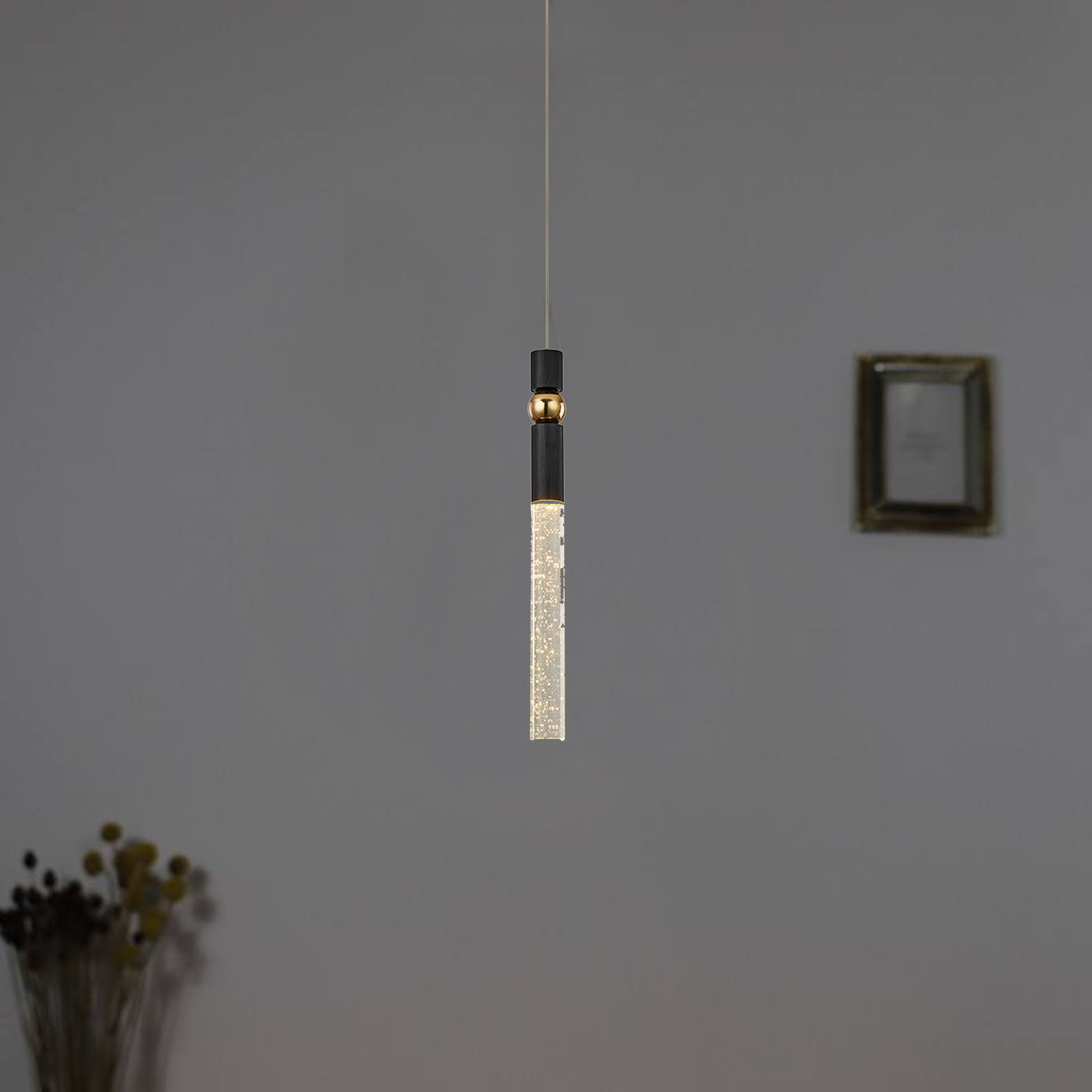 Wrought Studio™ Dage 1 - Light Single Cylinder LED Pendant | Wayfair