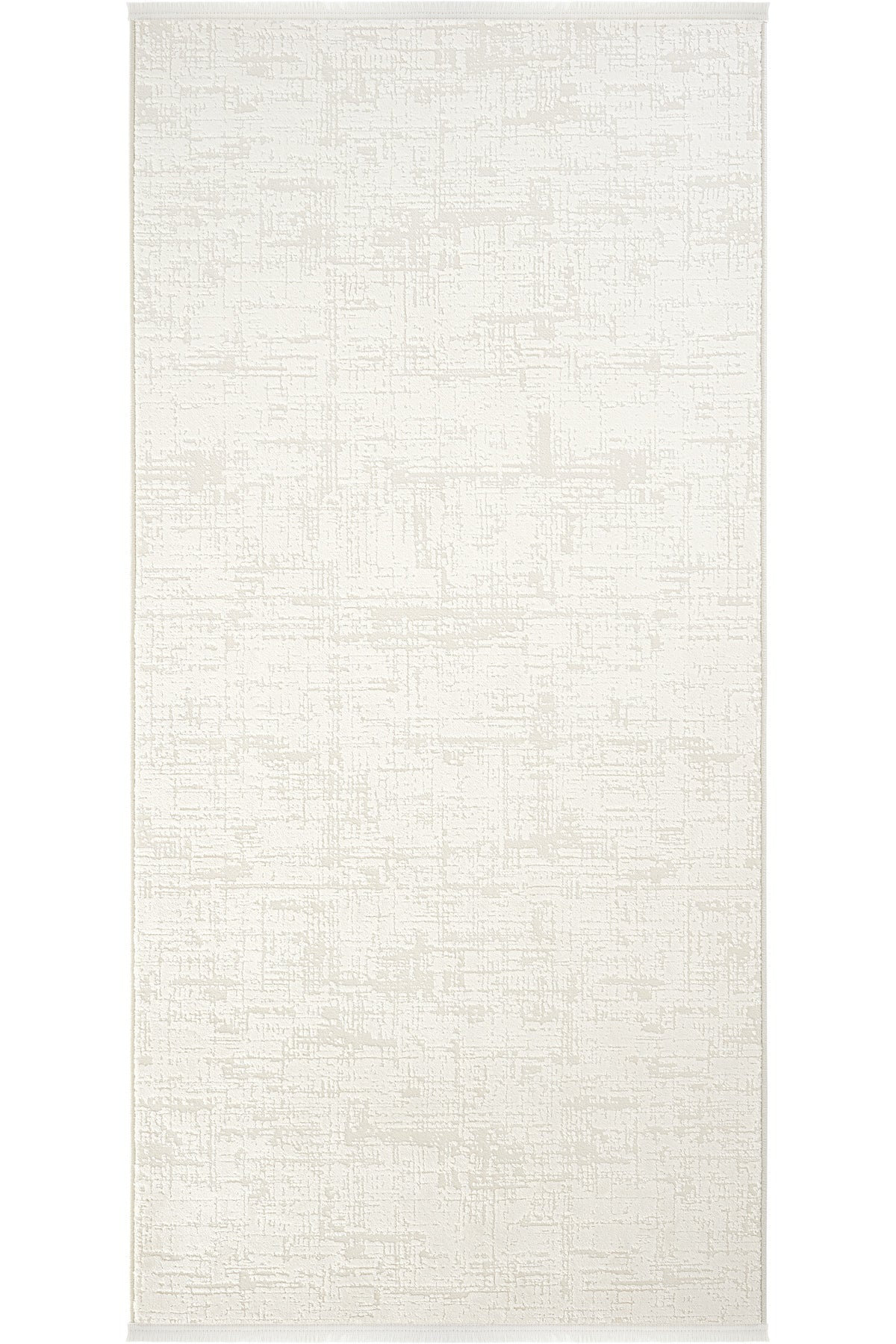 Hokku Designs Safir Cream Modern Living Room Acrylic Rug | Wayfair