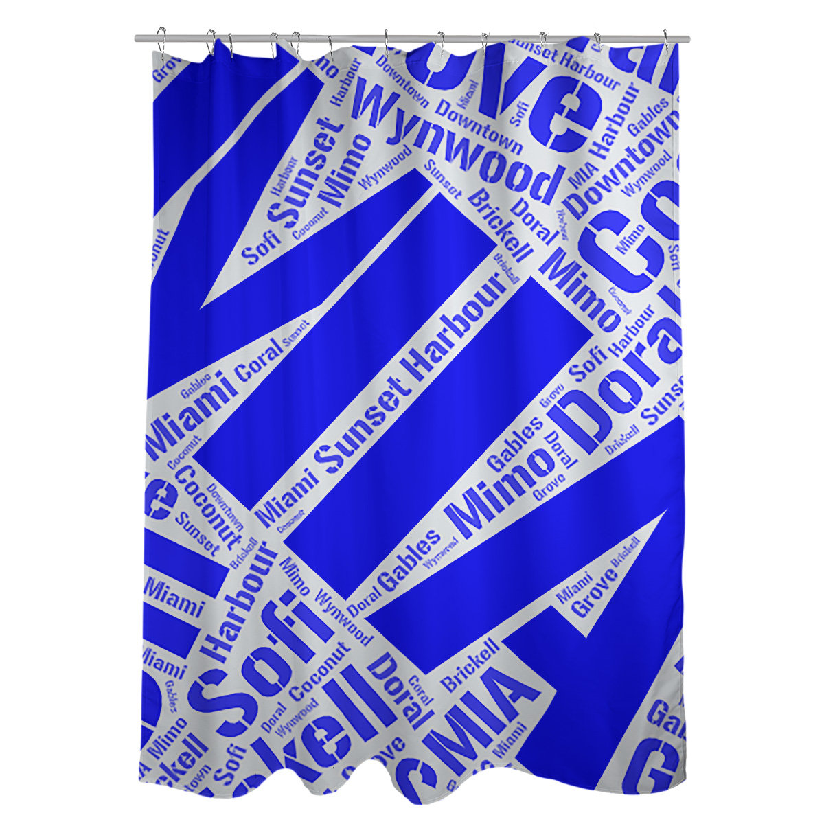 ArtVerse Rand Cites City Barhood Districts Single Shower Curtain | Wayfair