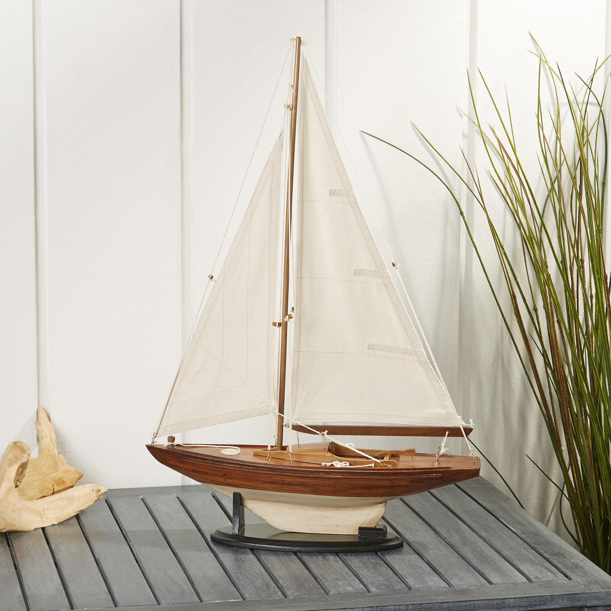 Cole & Grey Wood Sailing Ship Model Boat & Reviews | Wayfair