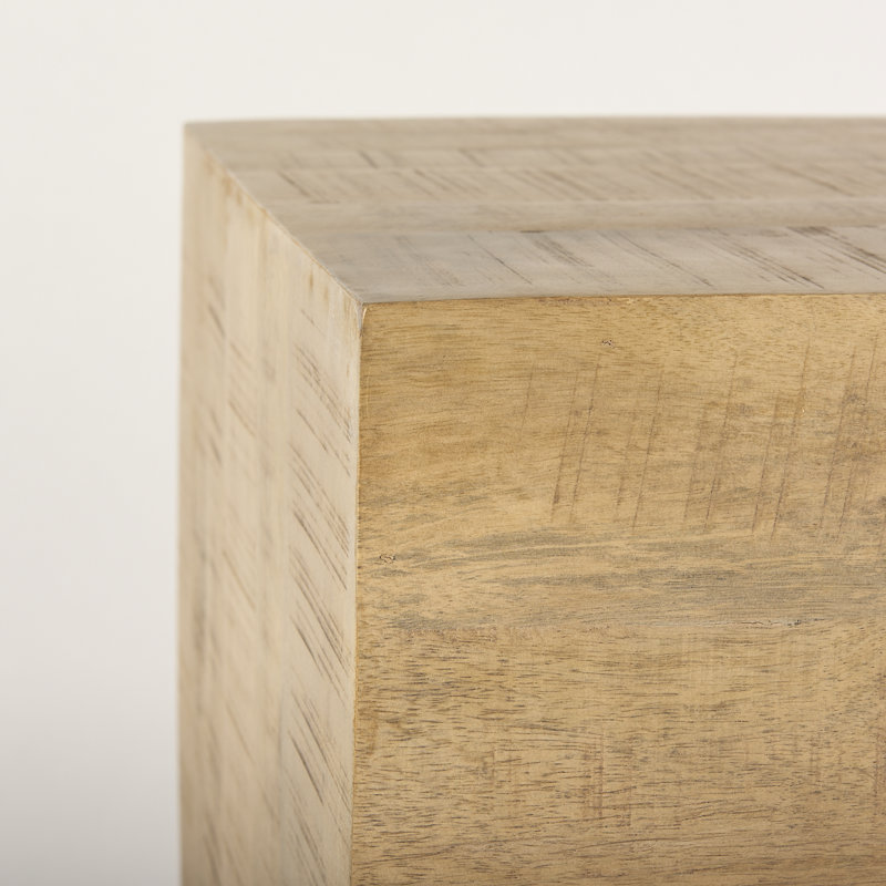 The Twillery Co.® Stalbridge Solid Wood Block End Table & Reviews | Wayfair
