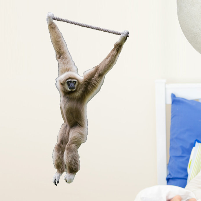 Wallhogs Swinging Monkey Wall Decal | Wayfair