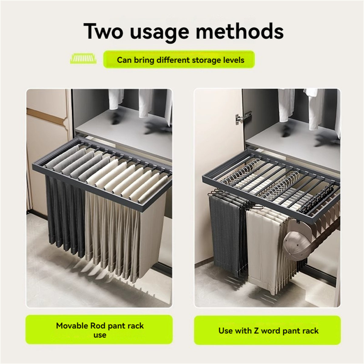 Thrones Designs Aluminum Alloy Extendable Trouser Rack For Wardrobes ...