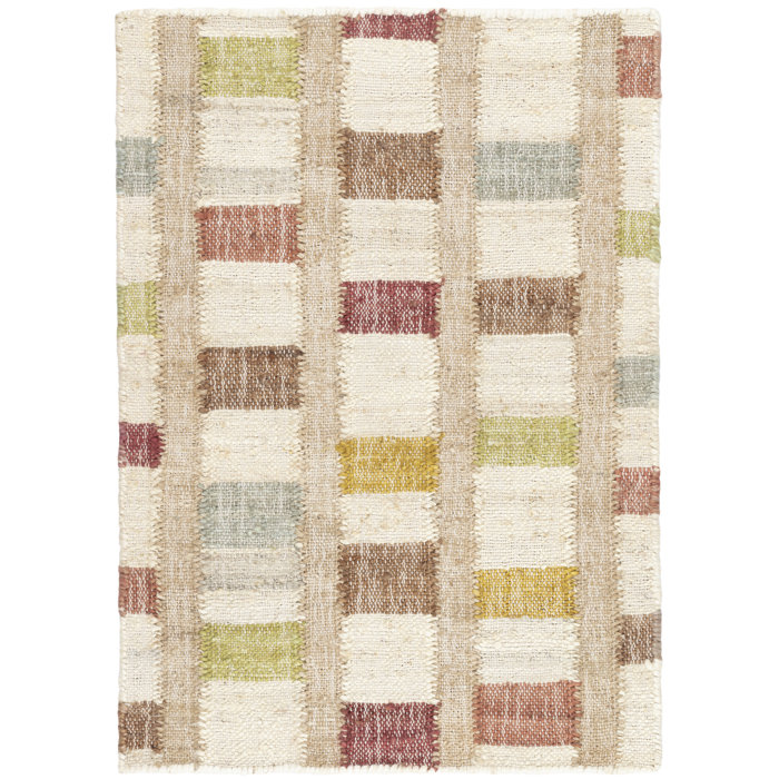 Mosaic Multi Handwoven Jute Rug | Birch Lane