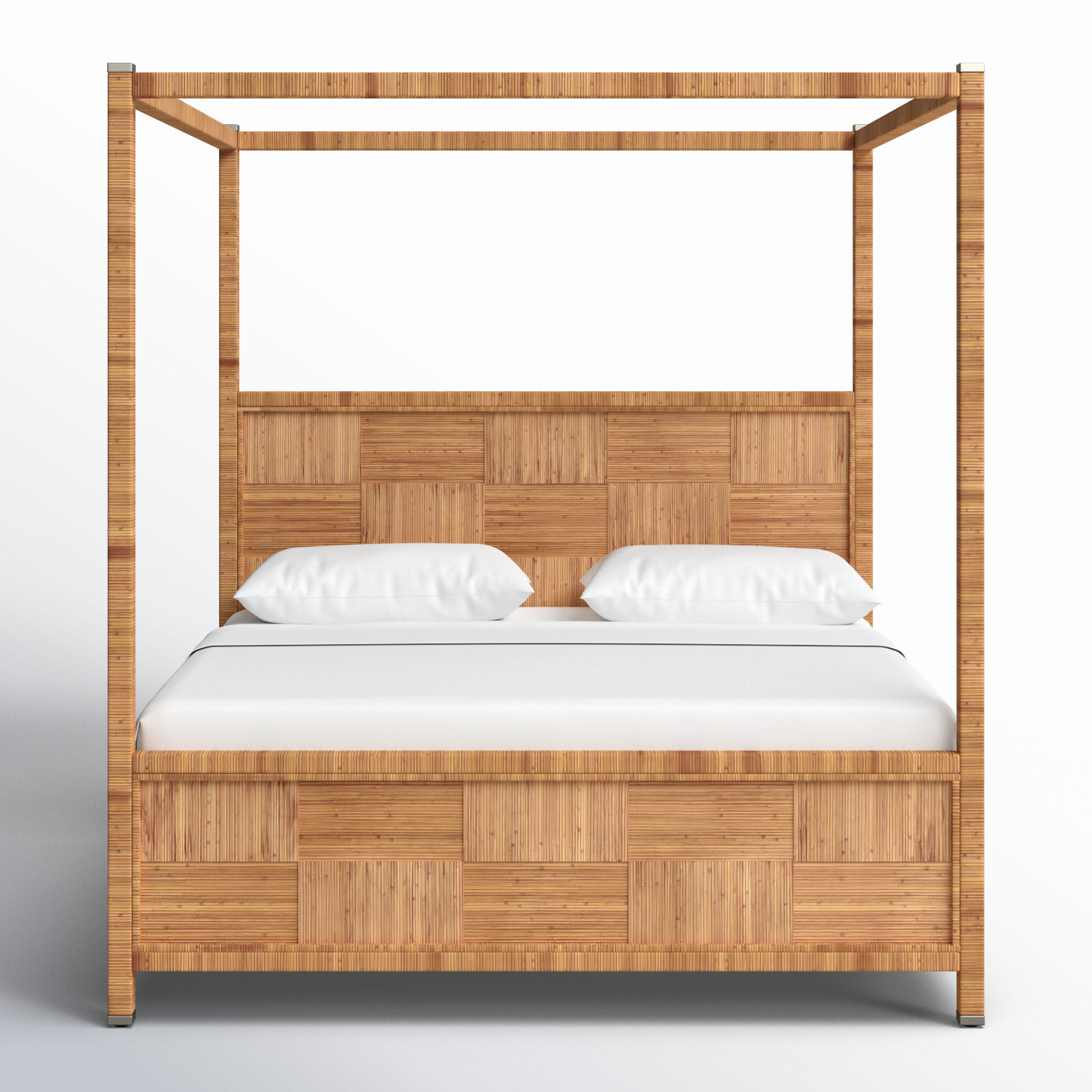 Birch Lane™ Rosalie Woven Canopy Bed | Birch Lane