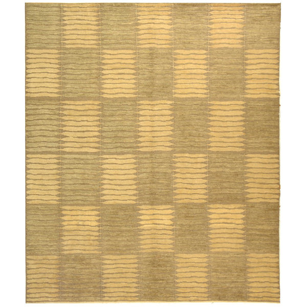 Wildon Home® Baur Santa Fe Hand Knotted 100% Wool Pile Geometric Rug ...