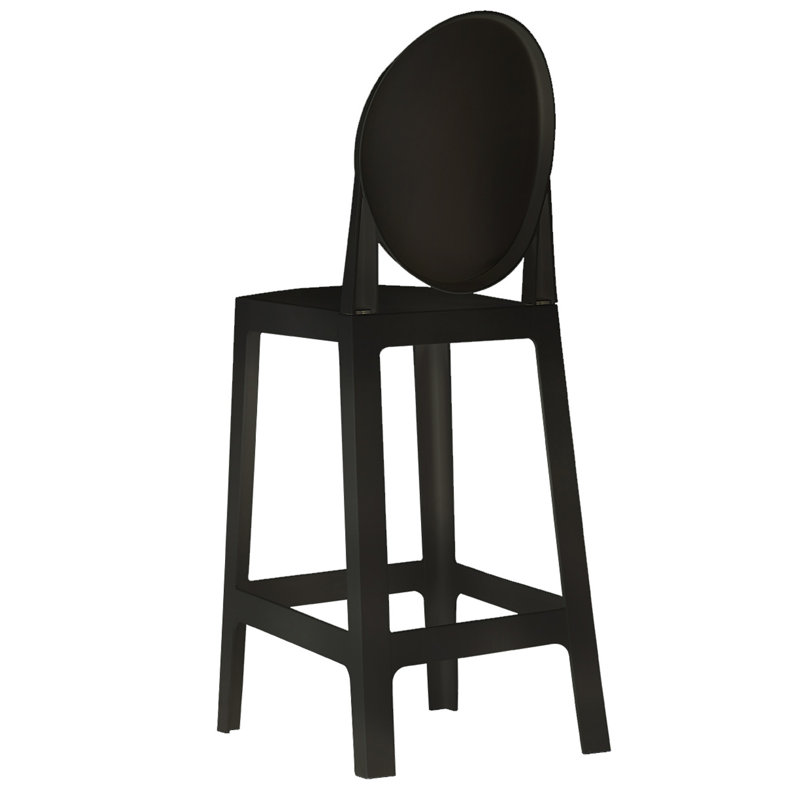 Orren Ellis 30" Seat Height Plastic Bar Stools for Dining Kitchen Hotel ...