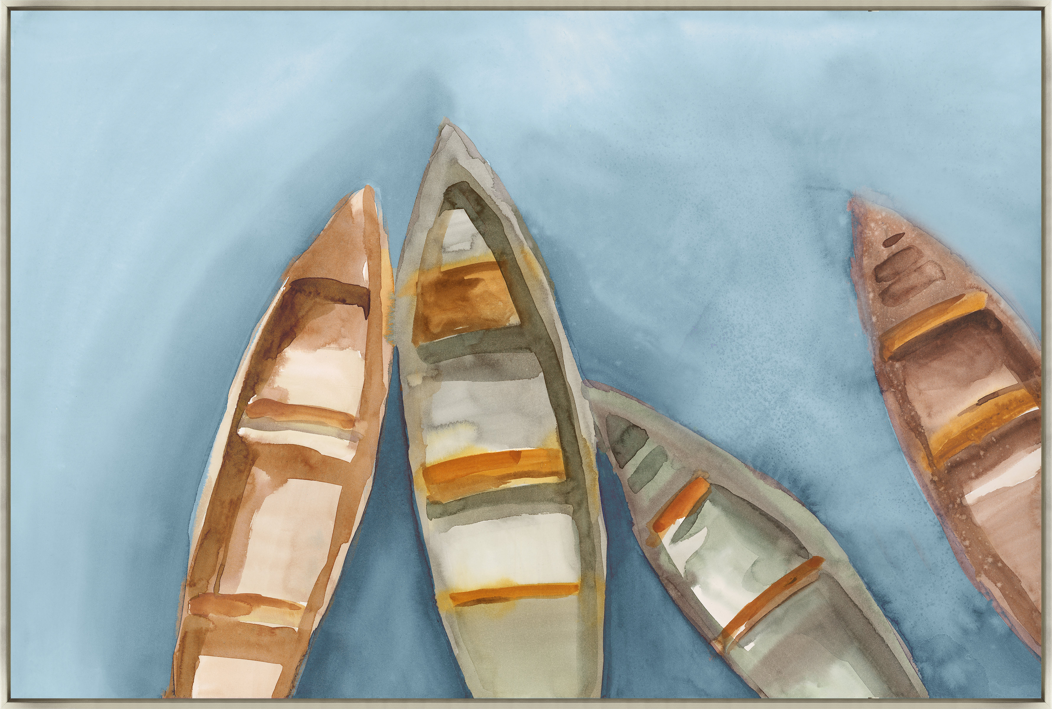 Chelsea Art Studio Blue Afloat IV by Giselle Kelly - Floater Frame ...