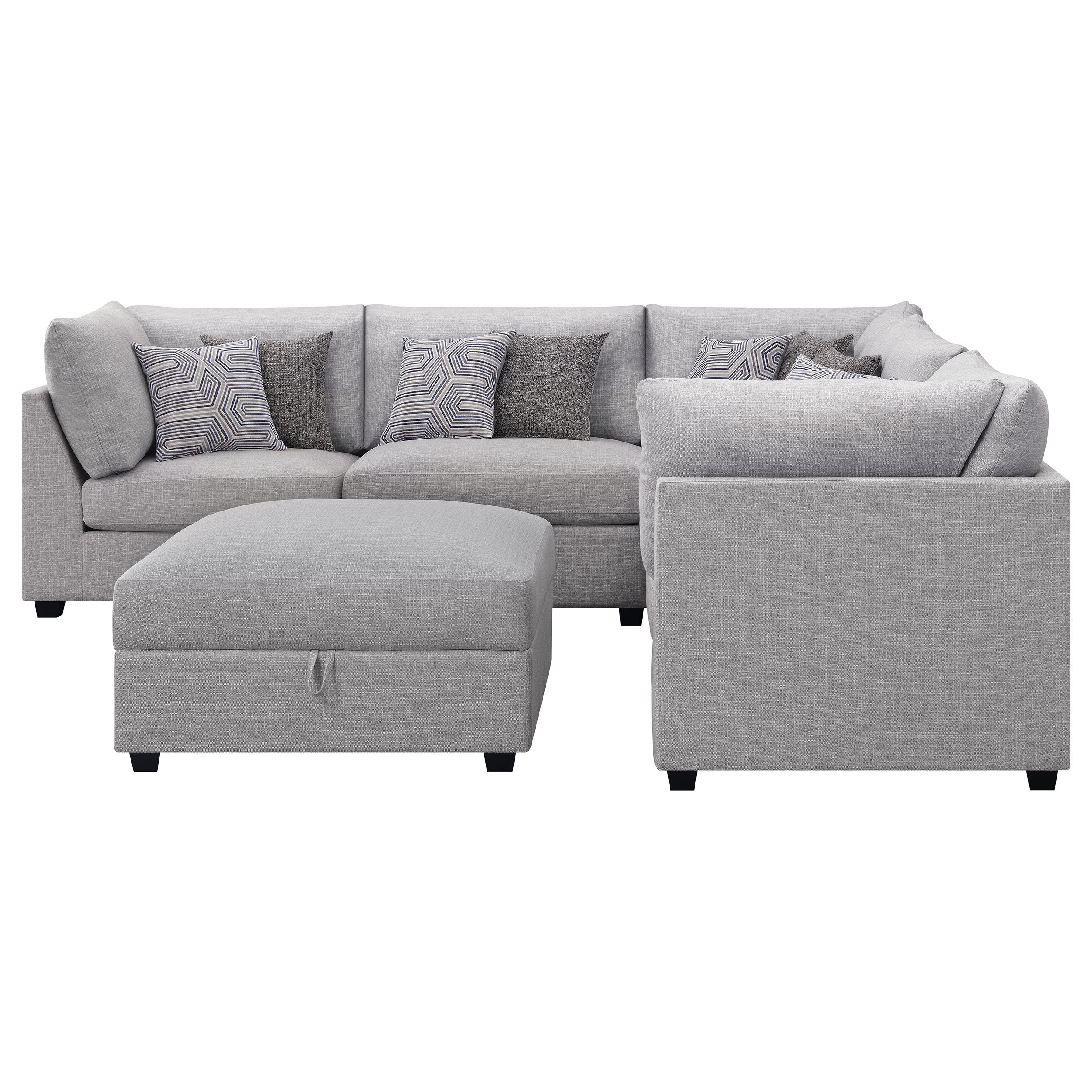 Hokku Designs Timeless Elegance - Farr 6-Piece Upholstered Modular ...