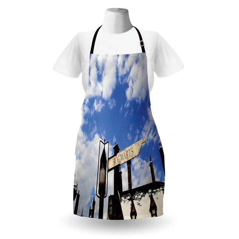 East Urban Home Wizard Apron Unisex, Witchcraft, Adult Size, Blue White ...