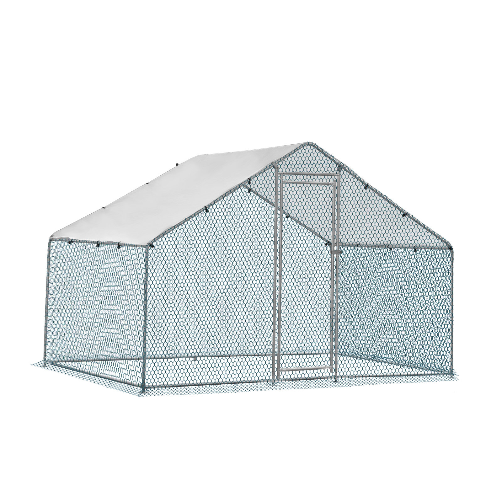 Ophelia & Co. Large Metal Walk-in Chicken Coop, Poultry Cage – Great ...