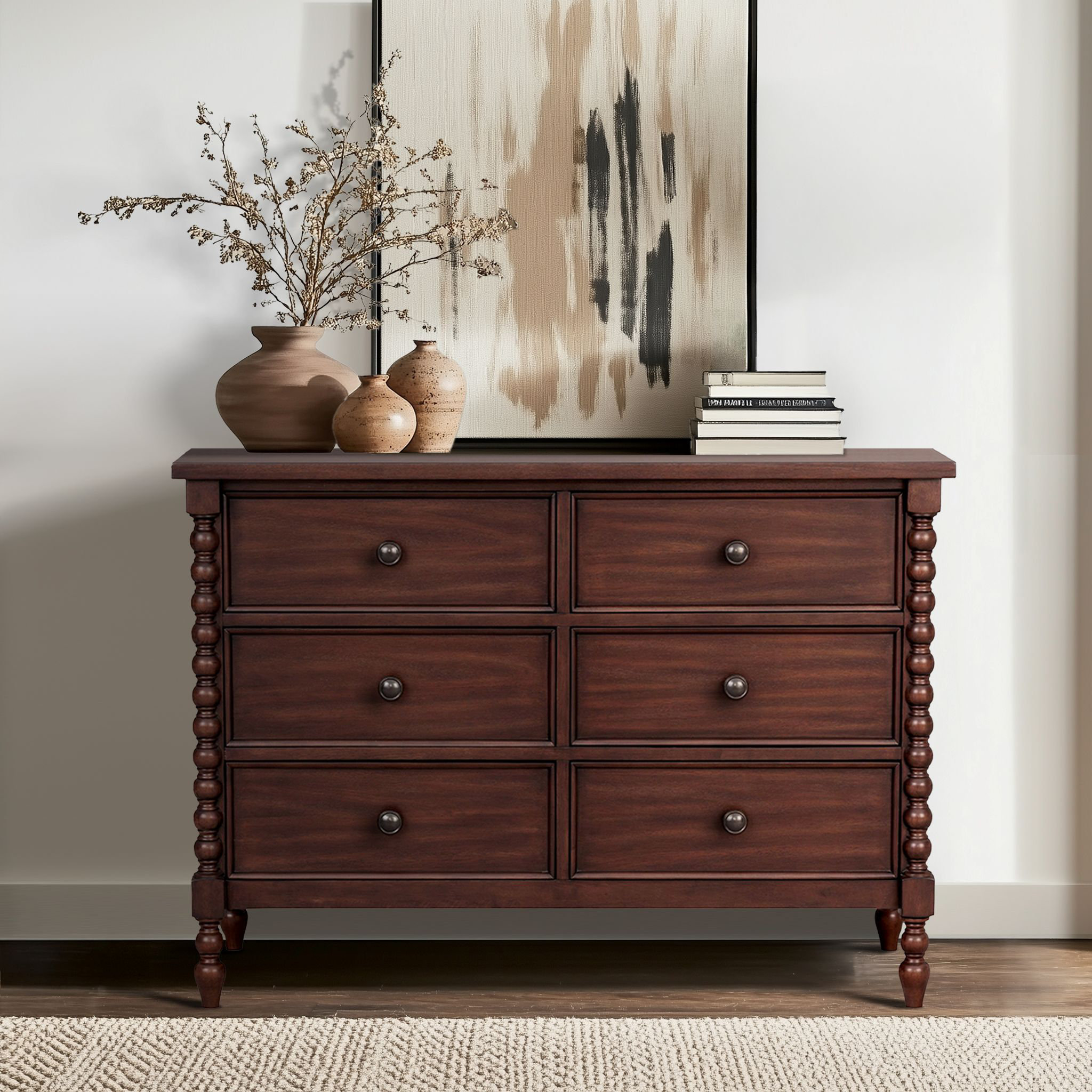 Madison Park Signature Beckett 6-Drawer 46" Small Dresser & Reviews ...