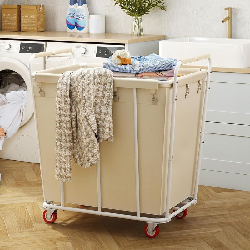 REFISM Large Laundry Cart with Wheels | Wayfair
