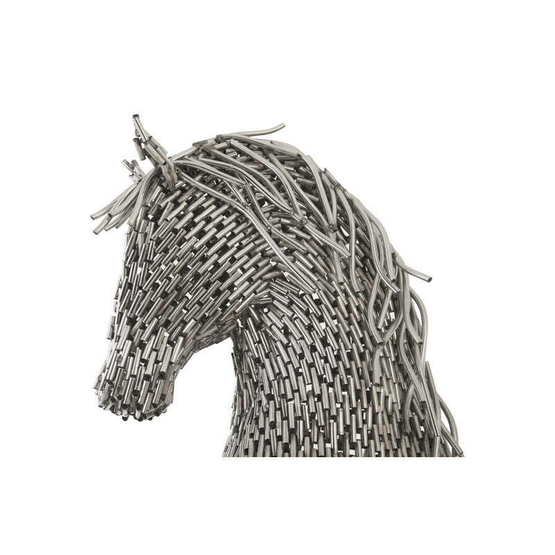 Phillips Collection Stainless Steel Horse Pipe Statue | Wayfair