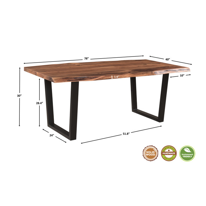 Loon Peak® Finneytown Solid Wood Dining Table | Wayfair
