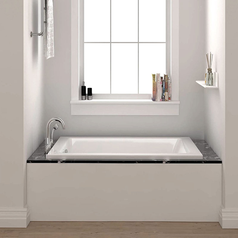 Fine Fixtures 60" x 30" Drop in Soaking Bathtub & Reviews | Wayfair