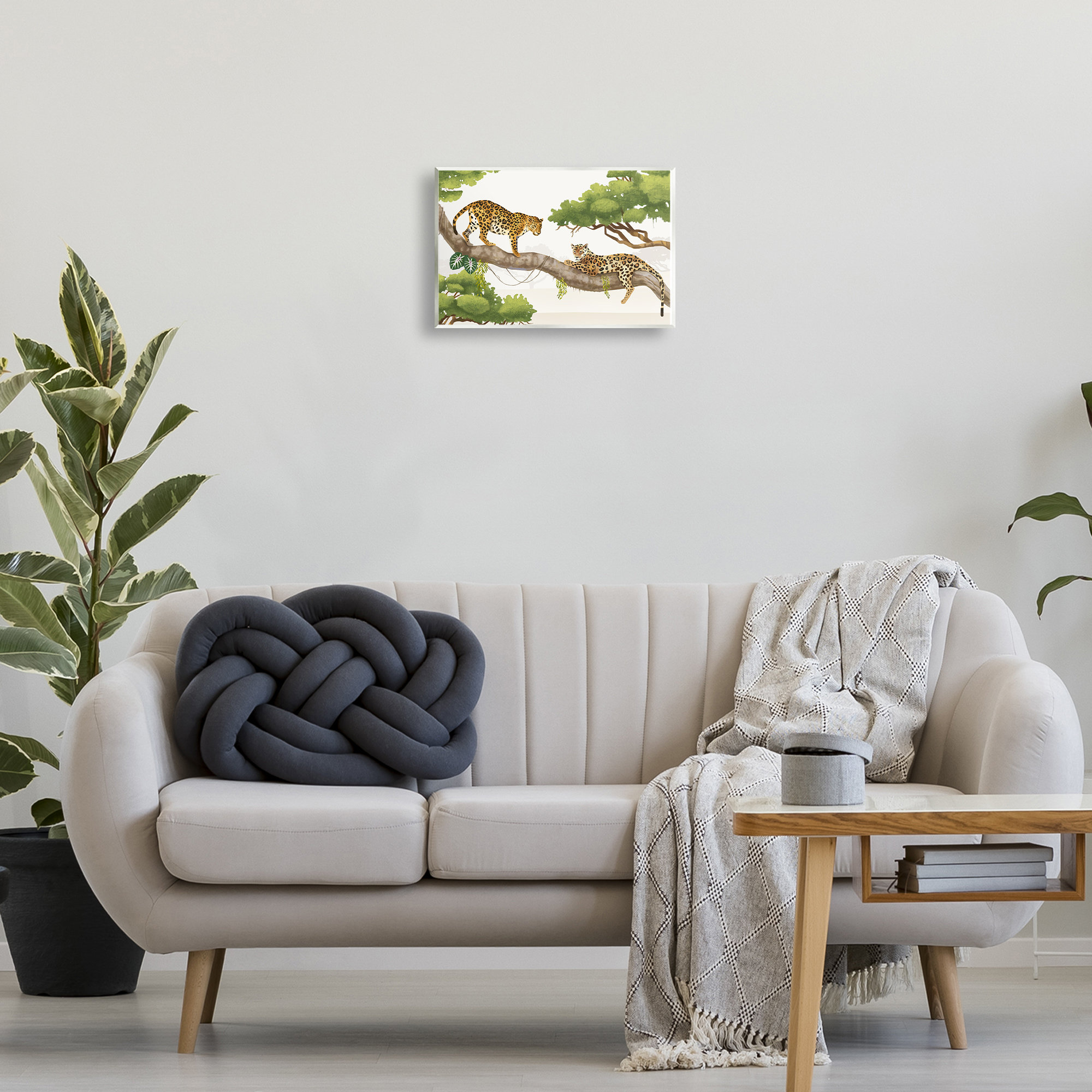 Union Rustic Leopards Prowling on Branch Wall Plaque Art by Lucca ...