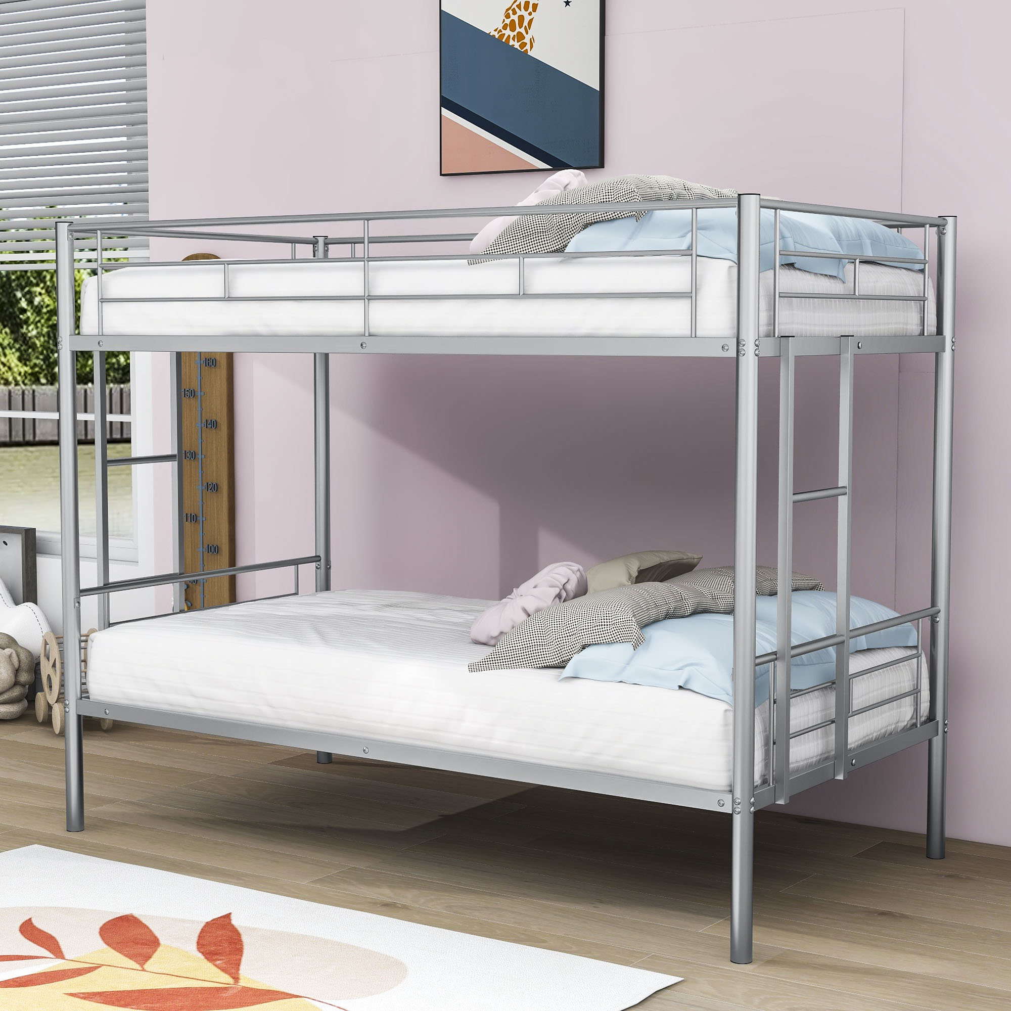 Isabelle & Max™ Lit superposé simple en métal avec échelles Aalt Kids ...