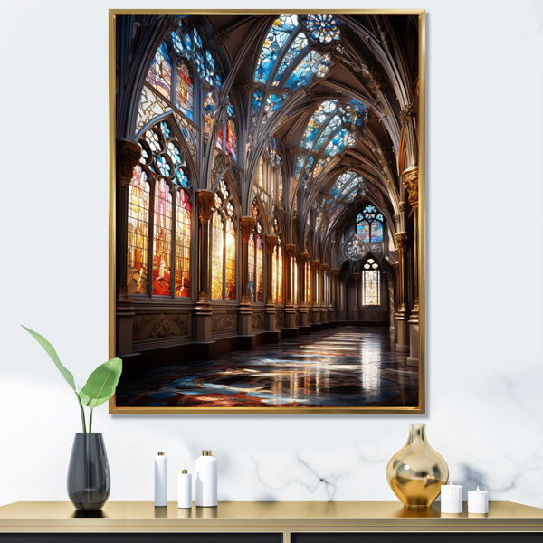 Darby Home Co Montecello " Church Stained Glass Windows I " on Canvas ...
