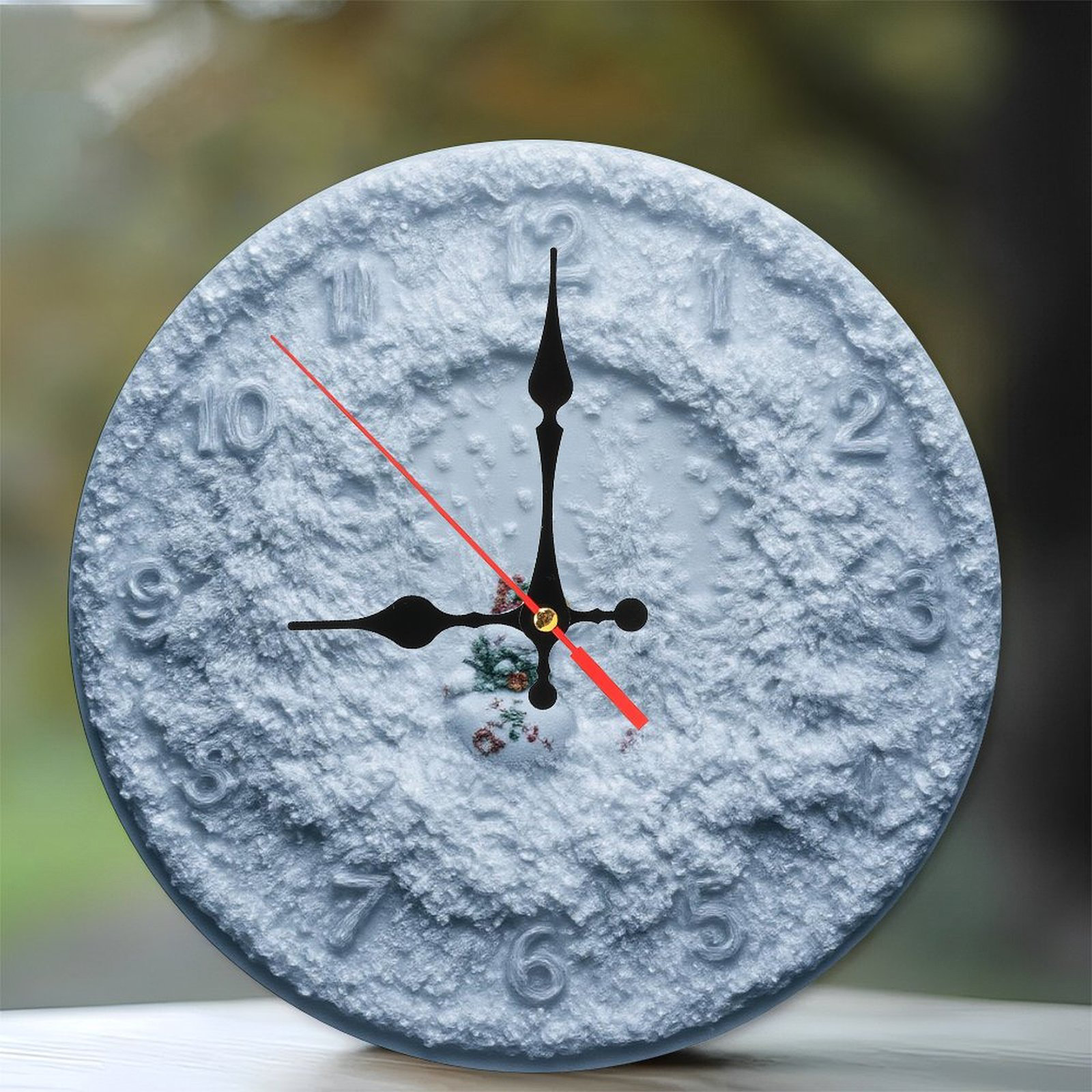 Ophelia & Co. Snowy-Clock-Face-With-Christmas-Scene | Wayfair