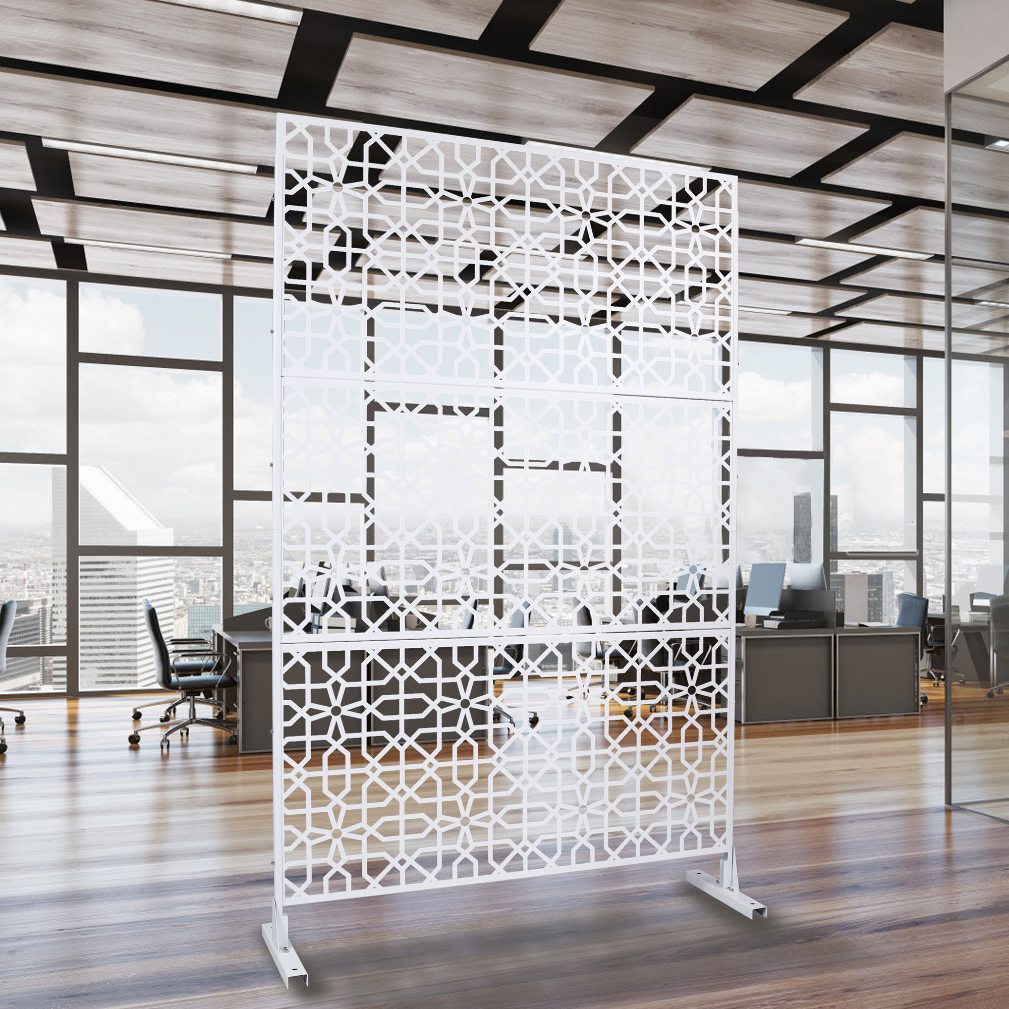 DELTA FURNITURE Outdoor & Indoor Privacy Screen Metal Privacy Screen ...