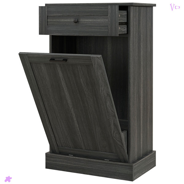 Ophelia & Co. Kitchen Tilt Out Trash Bin Cabinet Free Standing ...