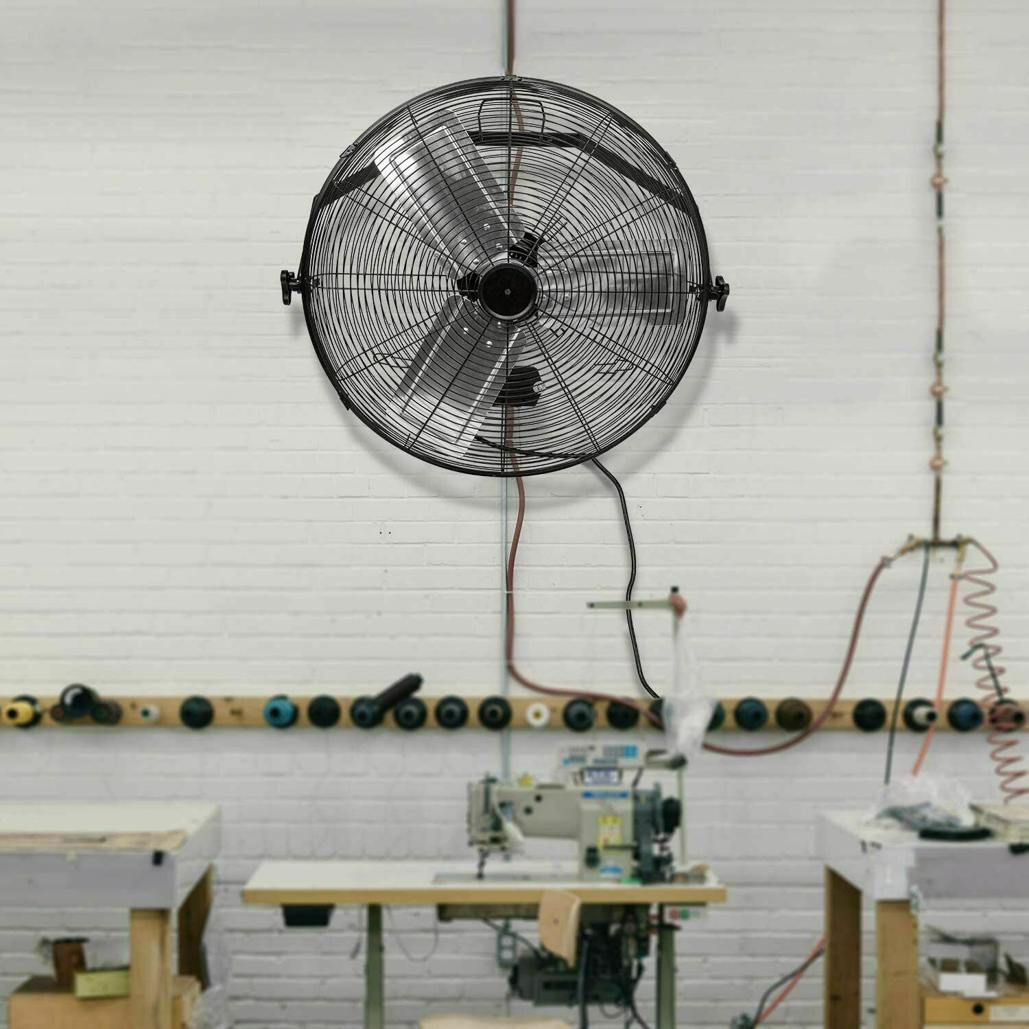 Healsmart 24'' Oscillating Wall Mounted Fan | Wayfair