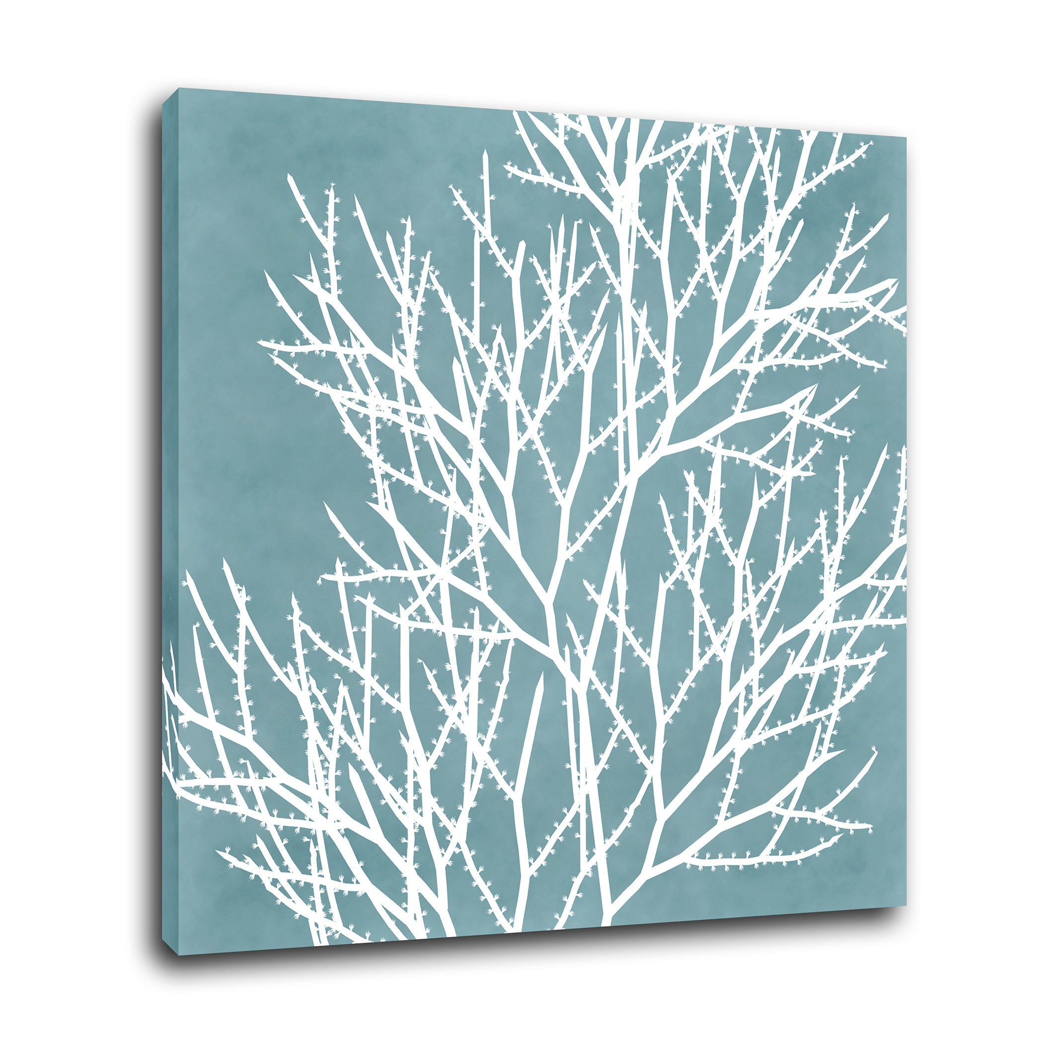 Highland Dunes Blue Sea Leaves 2 Nautical Ocean Modern - Graphic Art ...