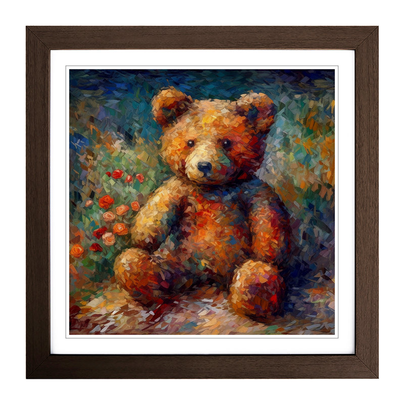 Harriet Bee Teddy Bear Neo-Impressionism - Print | Wayfair.co.uk