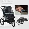 Tucker Murphy Pet™ 3 Big Wheels Foldable Cat Stroller With Adjustable ...
