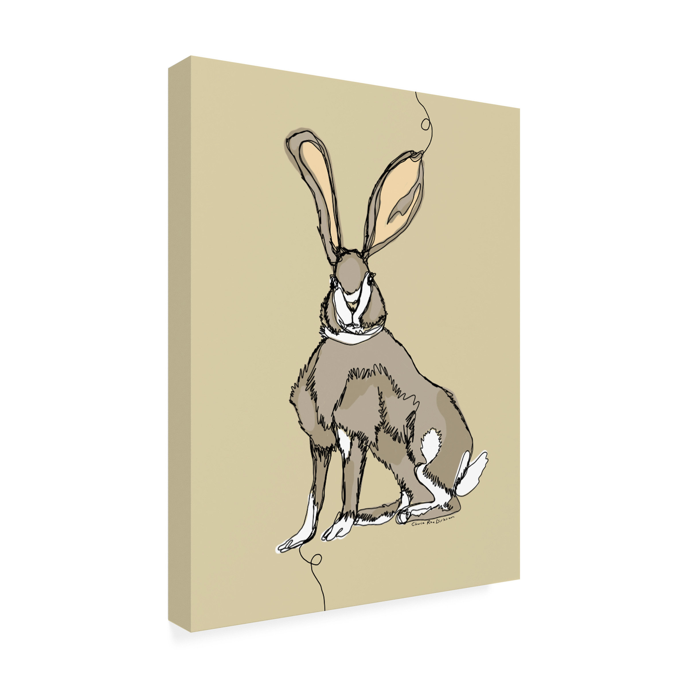 August Grove® Kursty Rabbit On Canvas by Cherie Roe Dirksen Print | Wayfair