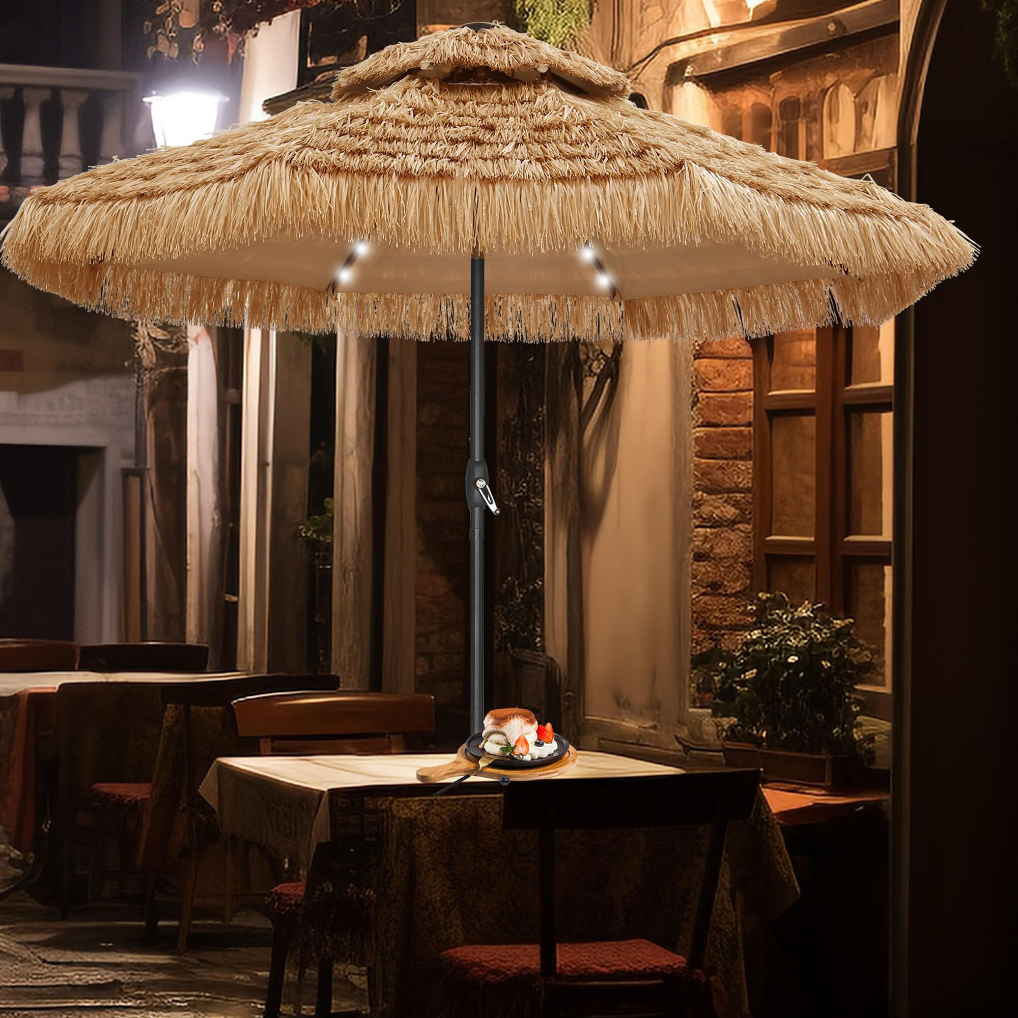 Arlmont & Co. Parasol solaire Tiki 9 pi 2 étages - Wayfair Canada
