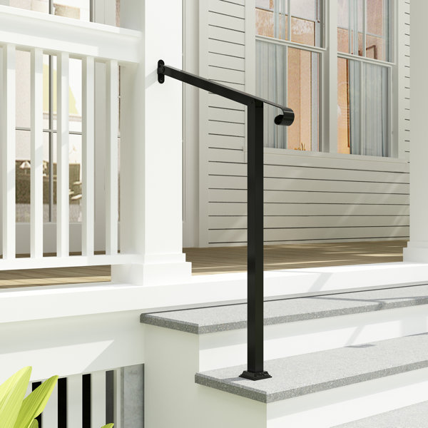 Morinome 39.4" H Outdoor Metal Handrail Stair Railing - Wayfair Canada