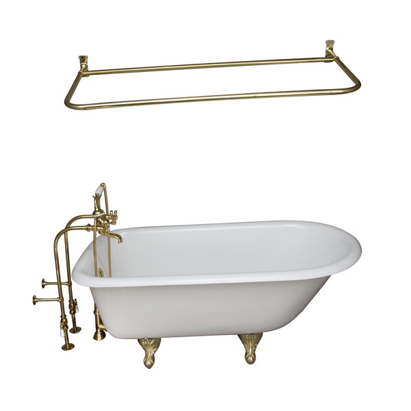 Barclay 60'' x 30'' Freestanding Soaking Cast Iron Bathtub | Wayfair